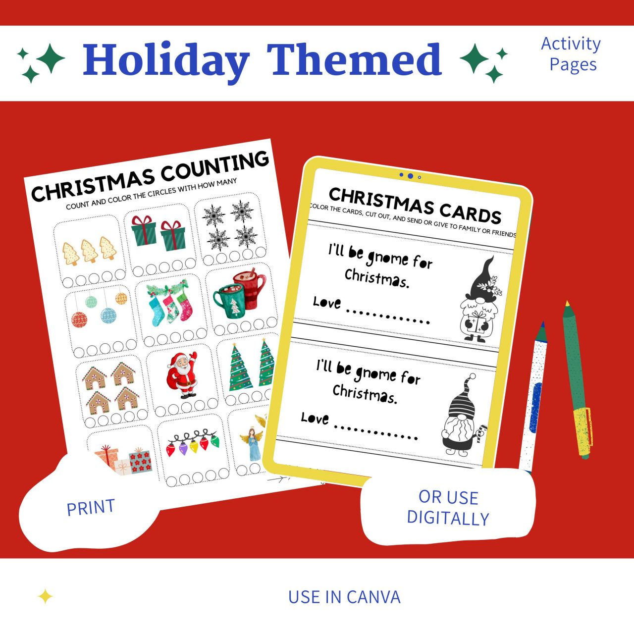 How to Create Holiday Activity Pages in Canva Course
